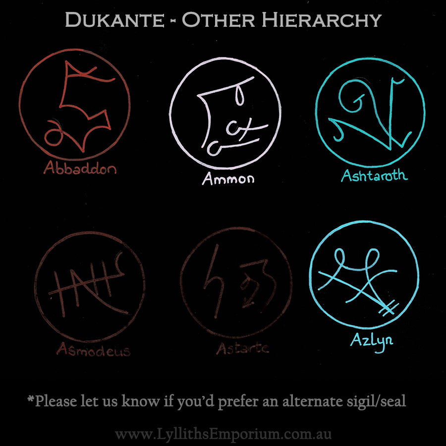 Goetic Altar Sigils - Dukante Other| Lylliths' Emporium