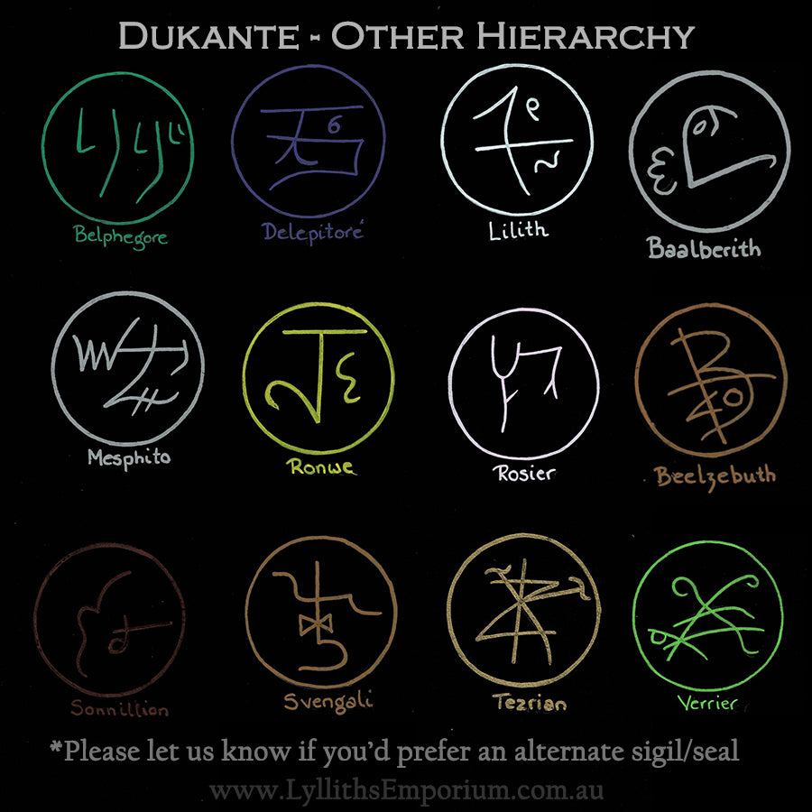 Goetic Altar Sigils - Dukante Other| Lylliths' Emporium