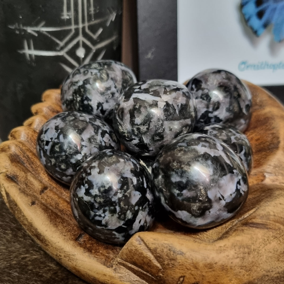 Indigo Gabbro - Tumbled stones| Lylliths' Emporium